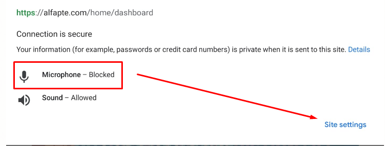 How to enable microphone on my computer's / phone's browser?