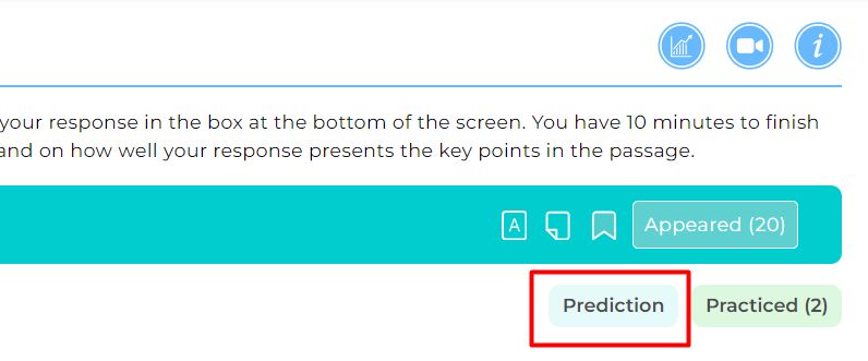 Another way of identifying the prediction questions from your question ...